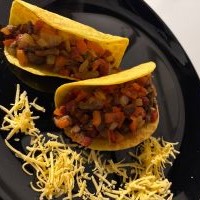 Double Taco with Veal and Sausage ️ Mexican Food Delivery
